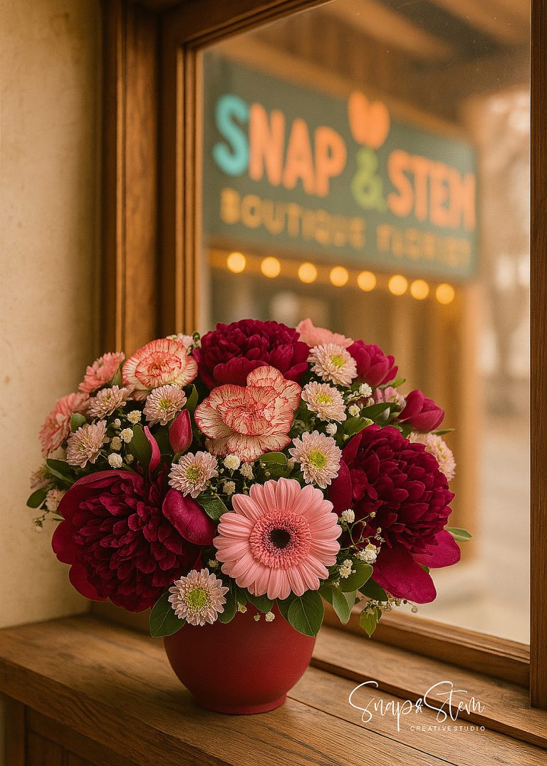 Sugar Blush Bloom - SnapandStem Creative Studio